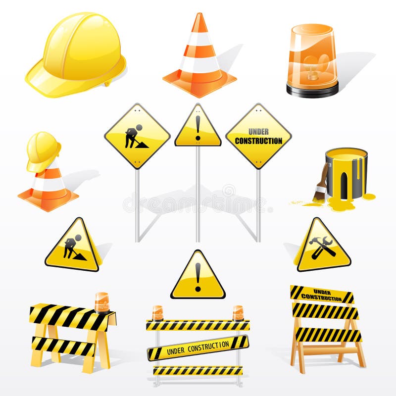 Cartoon Construction Signs