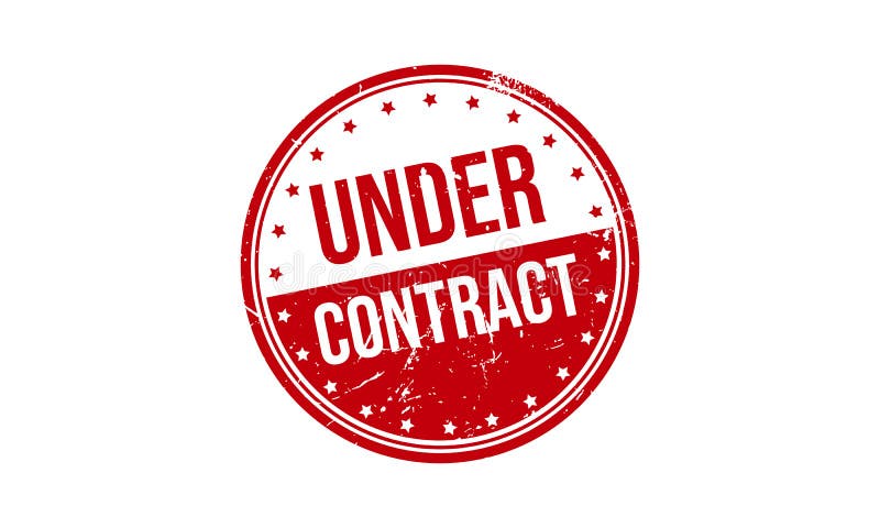 Under Contract Rubber Stamp. Under Contract Grunge Stamp Seal Vector ...