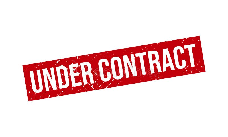 Under Contract Rubber Stamp. Under Contract Grunge Stamp Seal Vector ...