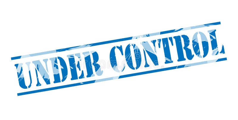 Under Control rubber stamp stock illustration. Illustration of ...