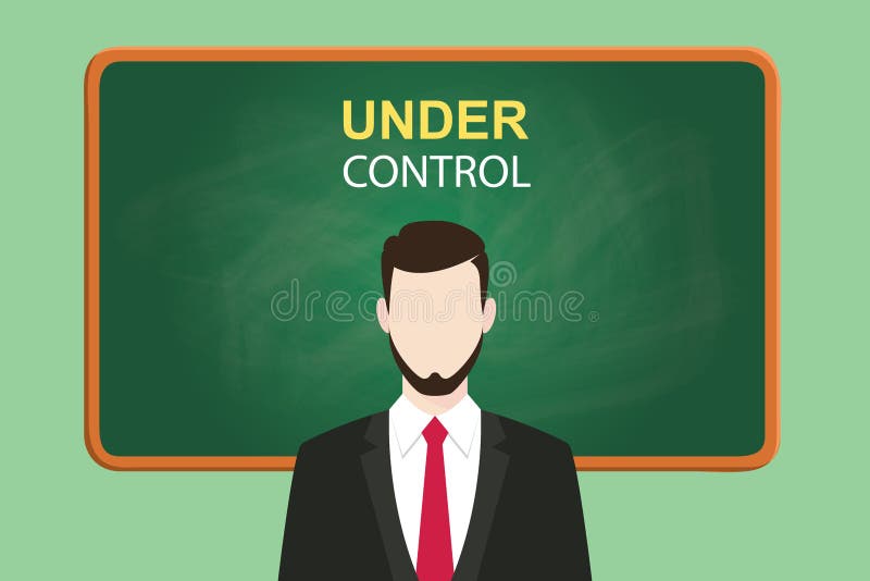 Businessman under control stock vector. Illustration of doll - 46944850