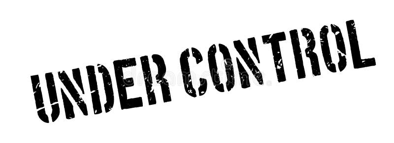 Under Control rubber stamp stock illustration. Illustration of secure ...