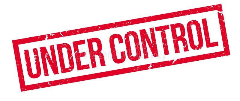 Under control rubber stamp stock illustration. Illustration of ...