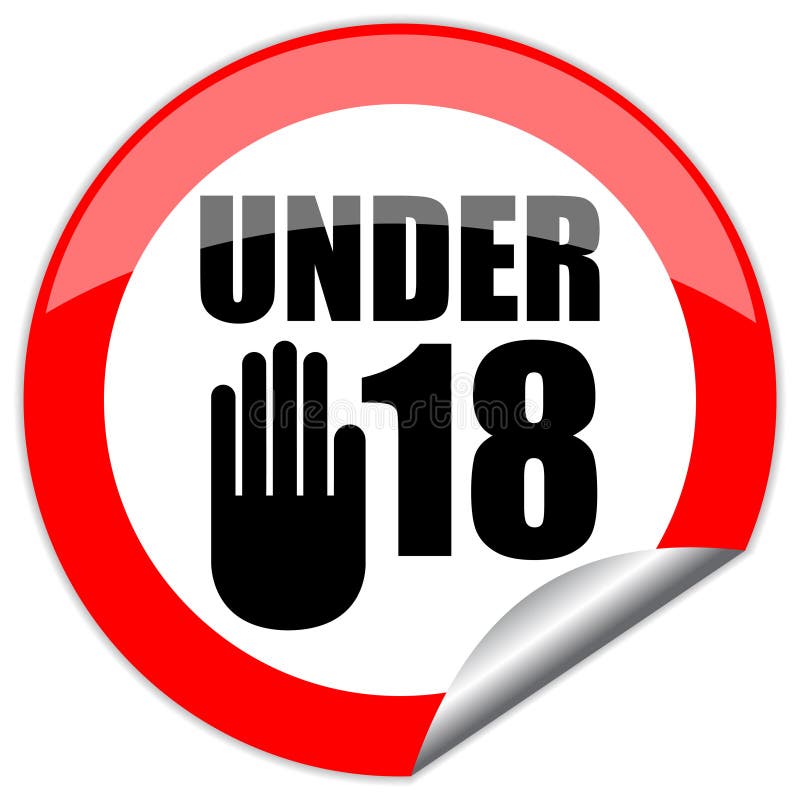 Adults only sign stock illustration. Illustration of icon - 19268689