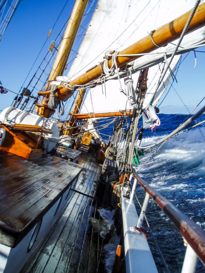 Schooner under full sail stock photo. Image of wind, going - 54524076