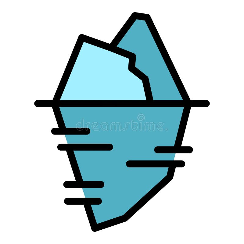 Under Glacier Icon Vector Flat Stock Vector - Illustration of isolated ...