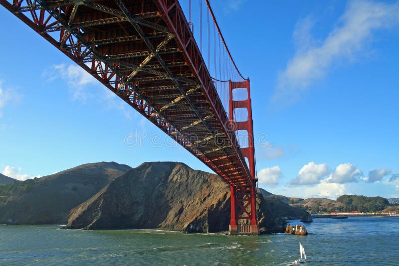 Under the Golden Gate Bridge Stock Photo - Image of ocean, harbor ...