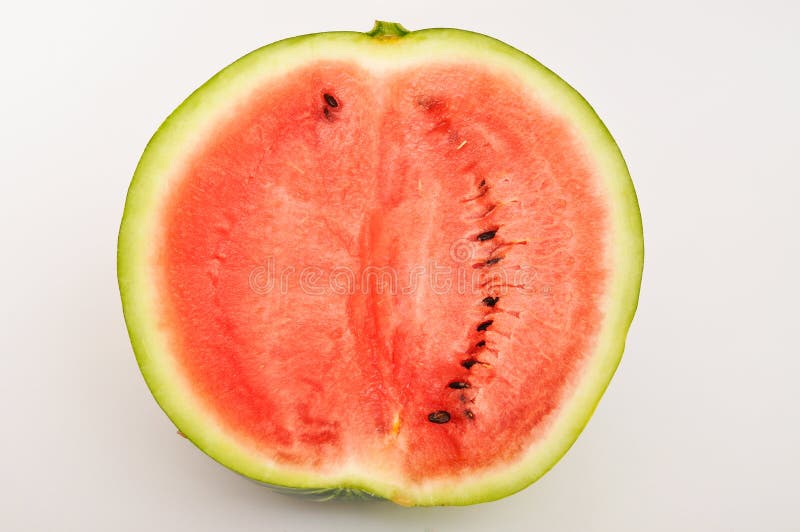 Under Green Crust is Very Juicy Tropical Fruit, Red Watermelon Stock ...