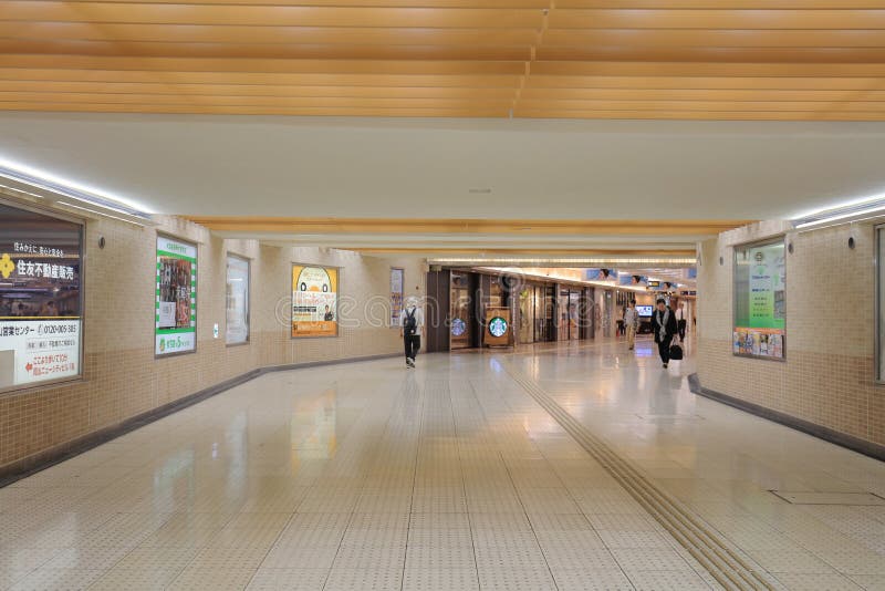 Under Ground Shopping Mall. at Okayama Japan Editorial Stock Photo ...