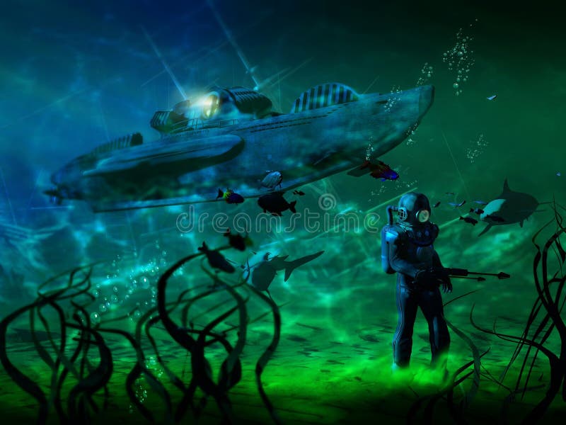 Under havet stock illustrationer. Illustration av advent - 54033107