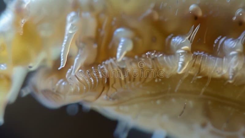 Under High Magnification a Closeup of a Nematodes Mouth Shows the Sharp ...
