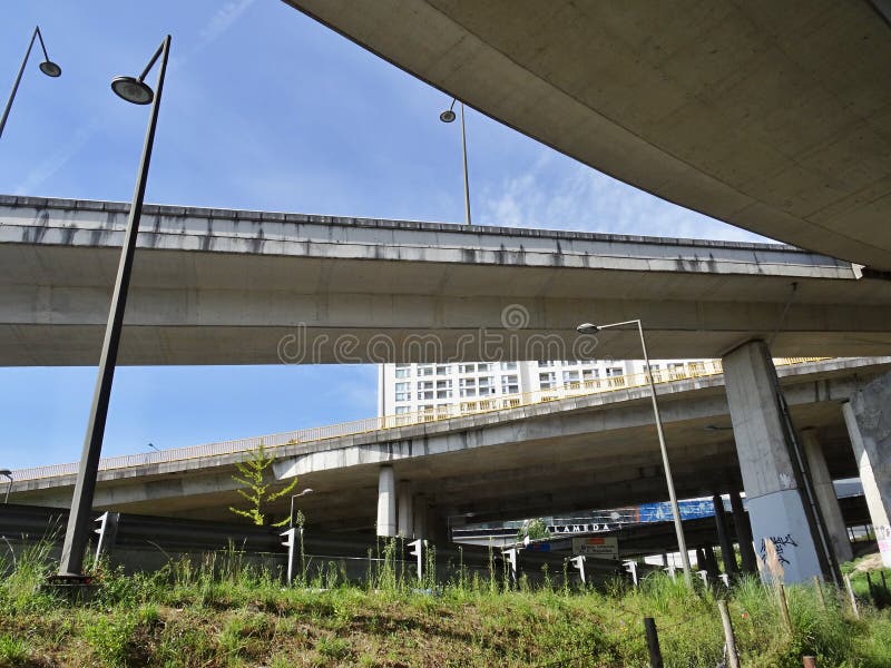 Under a highway bridge stock photo. Image of bridge - 279806496