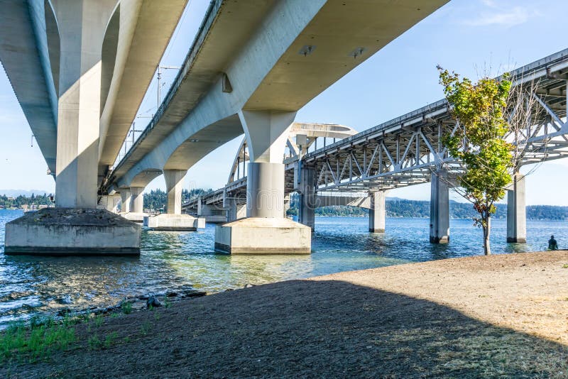 Under Highway Bridges 6 stock photo. Image of abstract - 256943632