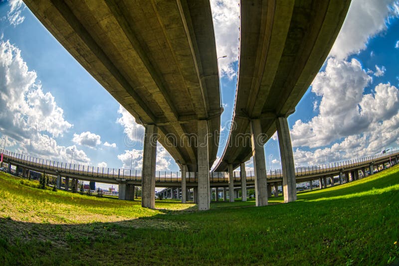 A Day Under highway stock photo. Image of meadow, grass - 182625436