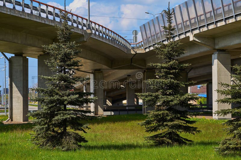 A Day Under highway stock image. Image of blue, outdoor - 182625815