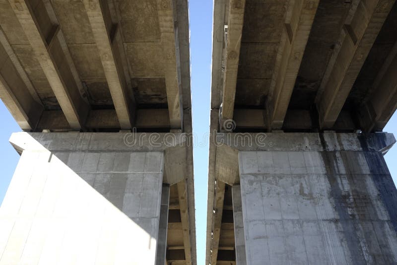 Under the highway viaduct stock photo. Image of construction - 107482132