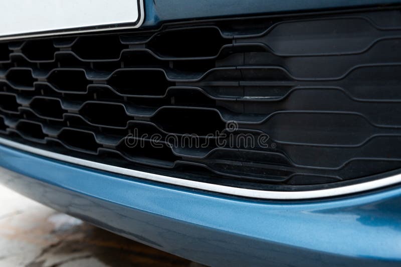 Under Hood Radiator Grill of Front of the Car. Stock Photo - Image of ...