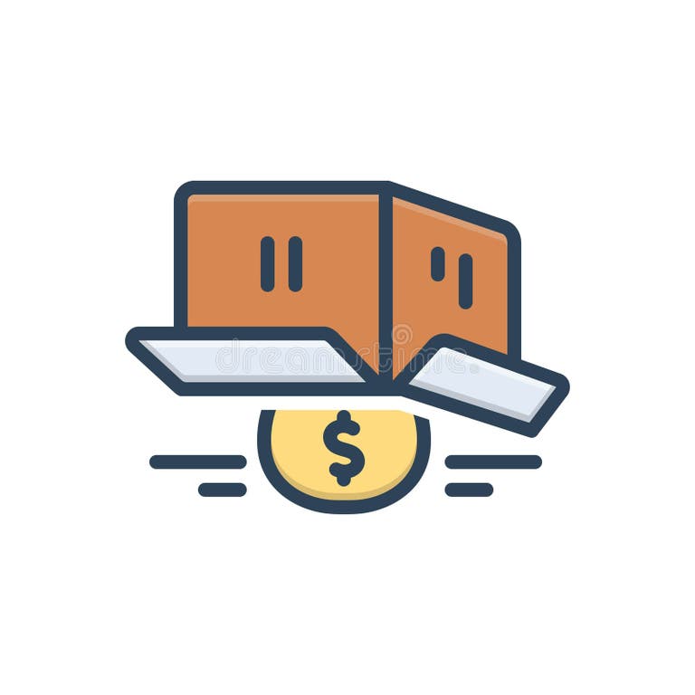 Color Illustration Icon for Under, Down and Below Stock Illustration ...