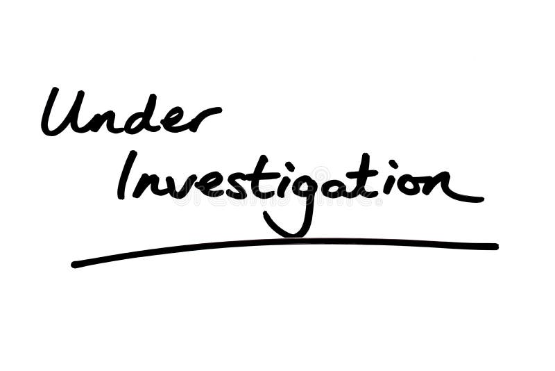 Under Investigation with Crime Scene Tape Stock Vector - Illustration ...