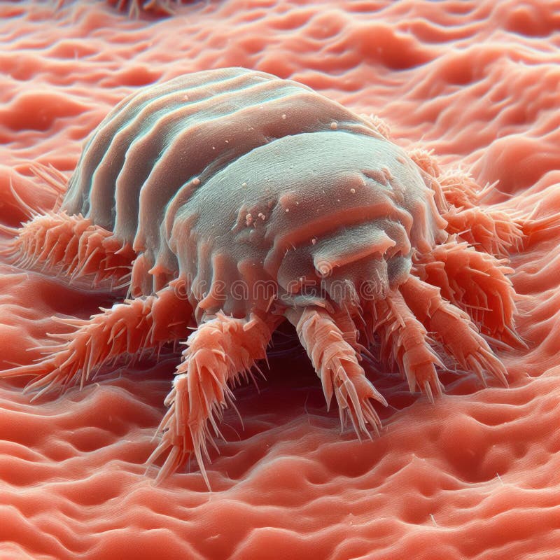 Microscopic Parasites Seen Under Electronic Microscope Stock ...