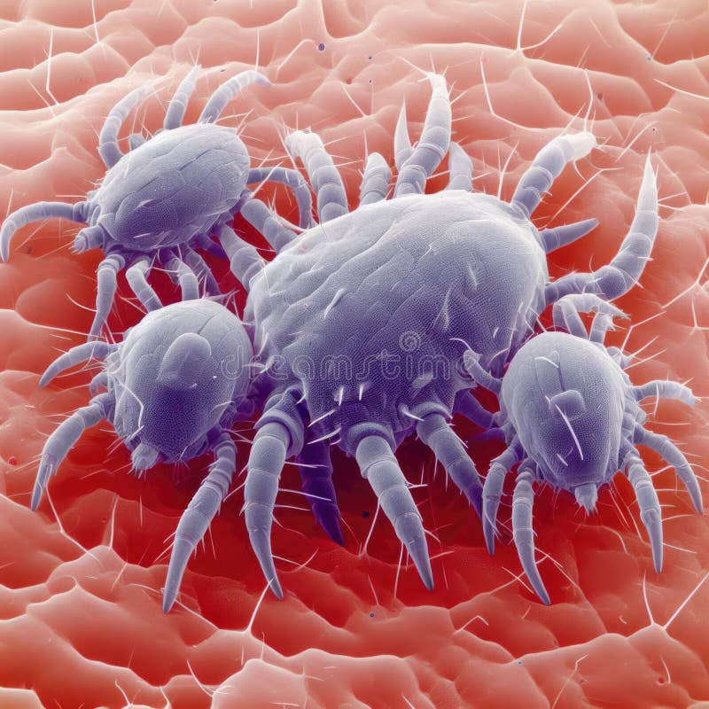 Microscopic Parasites Seen Under Electronic Microscope Stock ...