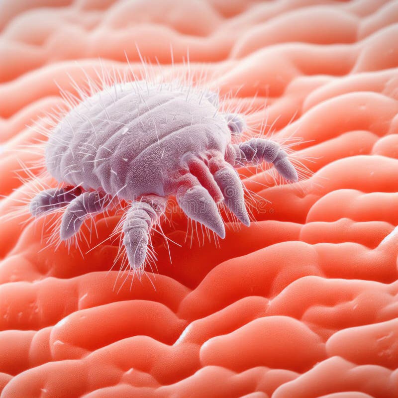 Microscopic Parasites Seen Under Electronic Microscope Stock ...