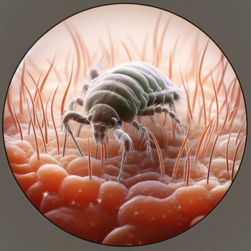 Microscopic Parasites Seen Under Electronic Microscope Stock ...