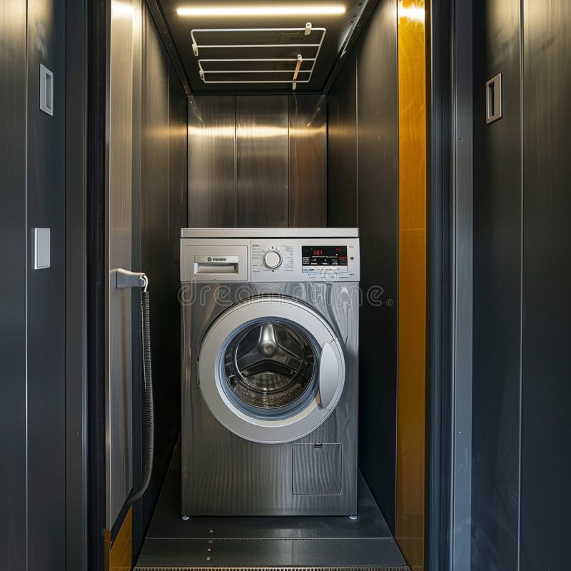 Under-lift Washing Machine Installation Stock Illustration ...