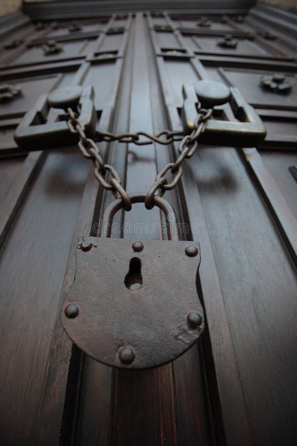 Under lock and key stock image. Image of door, gate, closed - 19132465