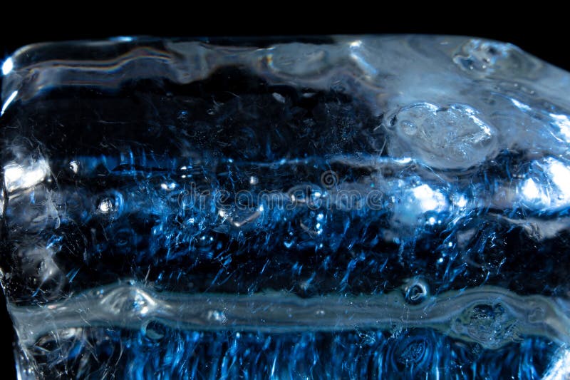 Under Macro Closeup, the Ice Reveals Abstract Patterns and Textures ...