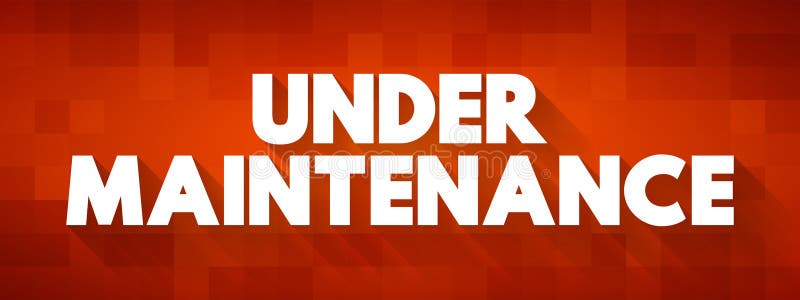 Under Maintenance Text on Notepad, Concept Background Stock Photo ...