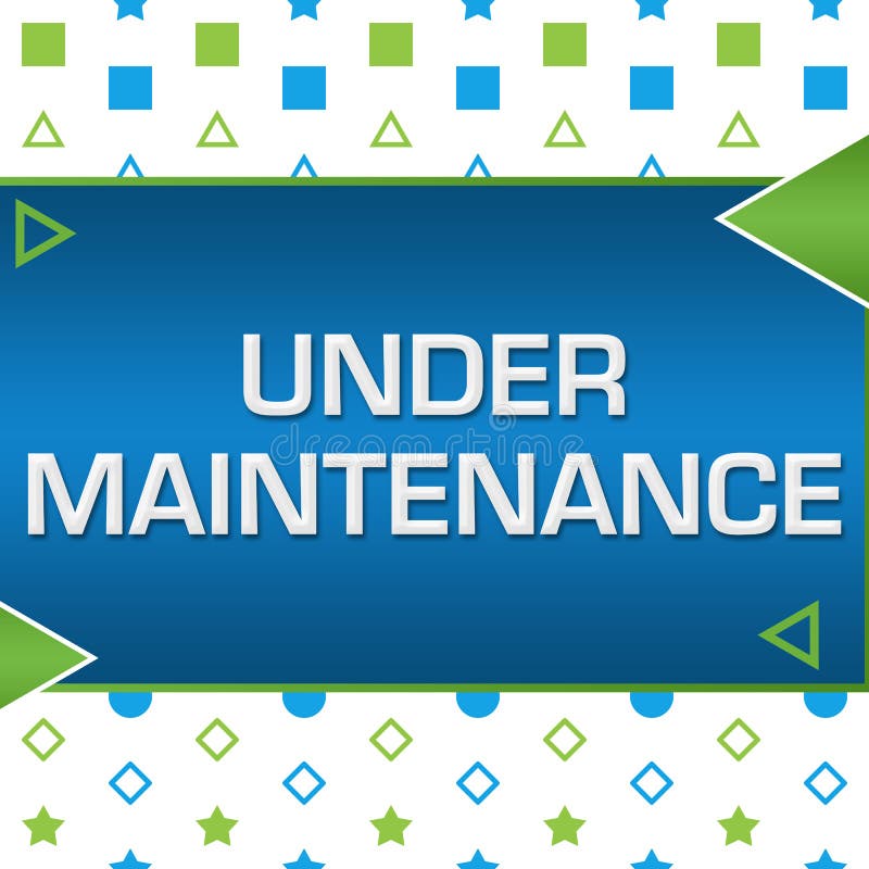Under Maintenance Message Banner Stock Vector - Illustration of ...