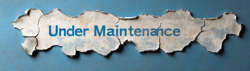 Under Maintenance, Torn Wall Texture Symbolizing Website Downtime or ...