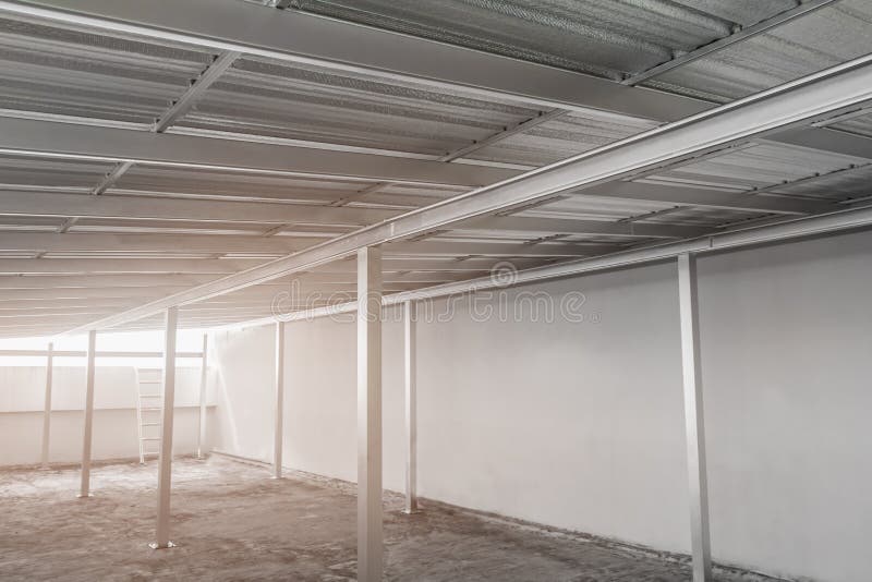 Under Metal Sheet Roof Corrugated Metallic Texture Surface in New ...