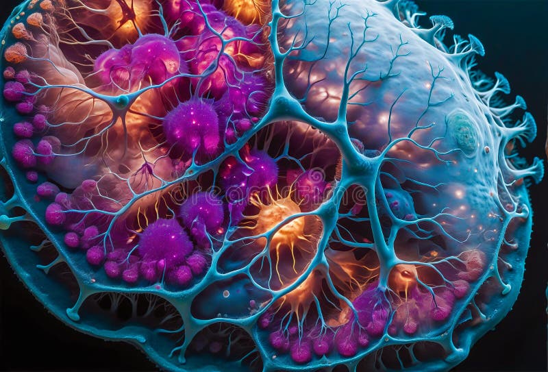 Under The Microscope Cell Structures Stock Illustration Illustration Of Cell Organic 292835597