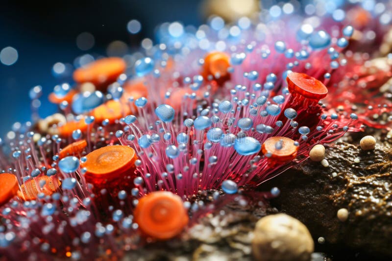 Under the Microscope- Organic Substance Transferred between Cells Stock ...