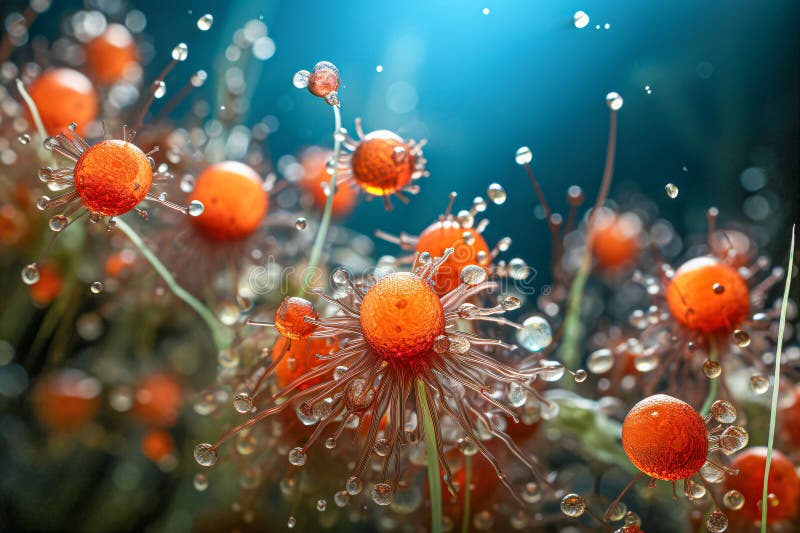 Under the Microscope- Organic Substance Transferred between Cells Stock ...