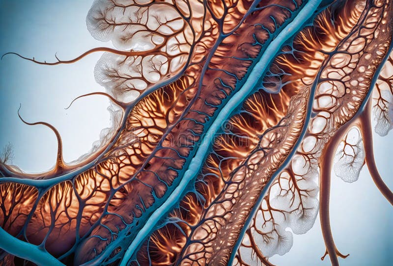 Under the Microscope- Cell Structures Stock Illustration - Illustration ...