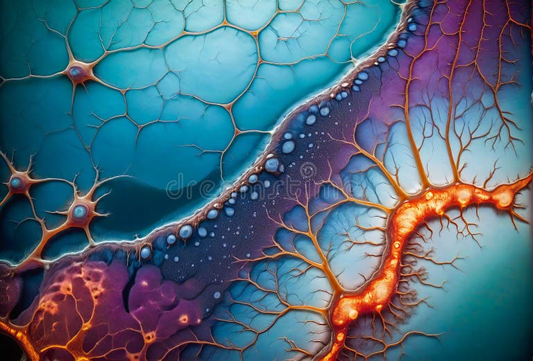 Under the Microscope- Cell Structures Stock Illustration - Illustration ...