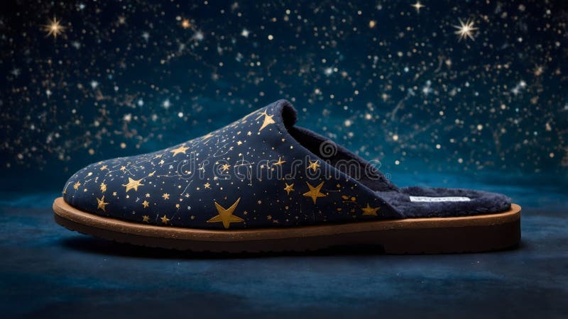 Celestial Dreams: Slippers Embroidered with Constellations and Stars ...