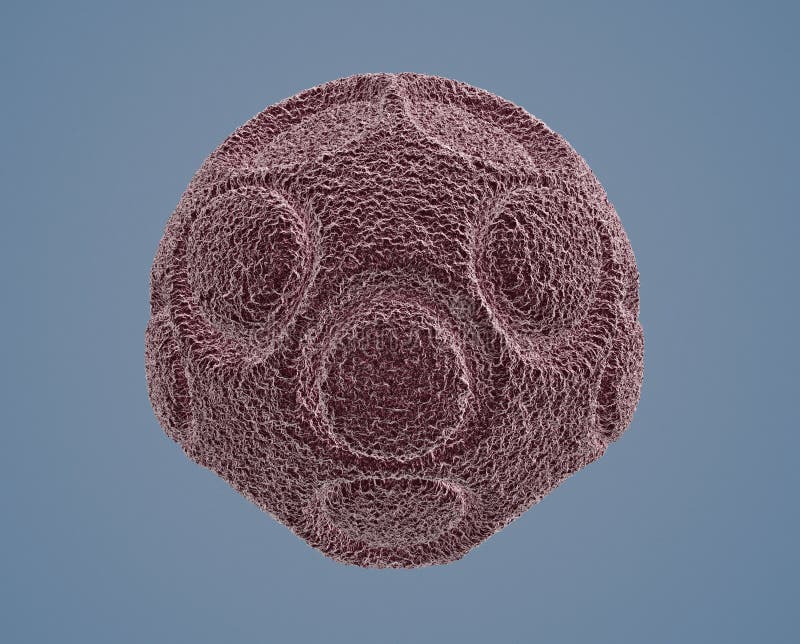 Under the Microscope, Pollen Stock Illustration - Illustration of ...