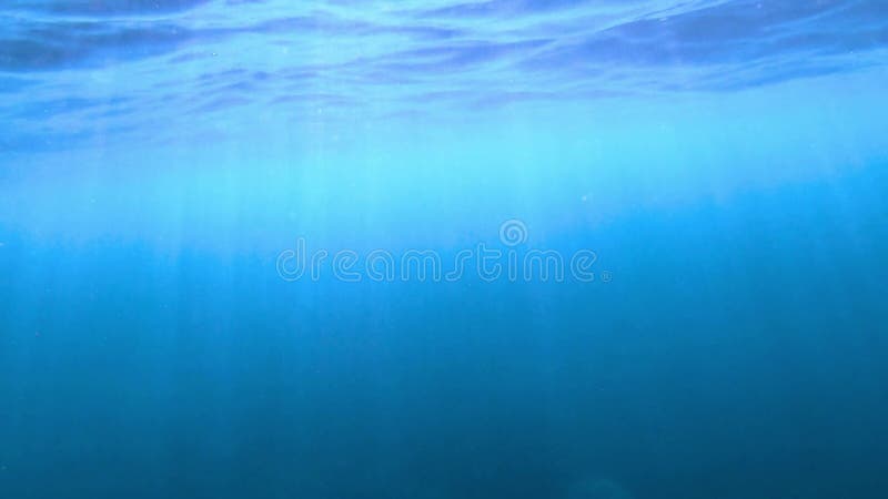 Under Ocean Water, 4K Underwater Scene with Volume Light Abstract Video ...