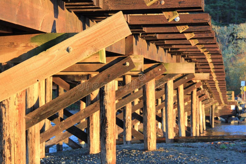 Under the Old Trestle Bridge Stock Image - Image of bridge, light: 46659773