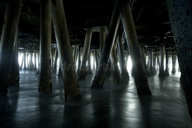 Under the Pier 1 stock photo. Image of concrete, detail - 5117590