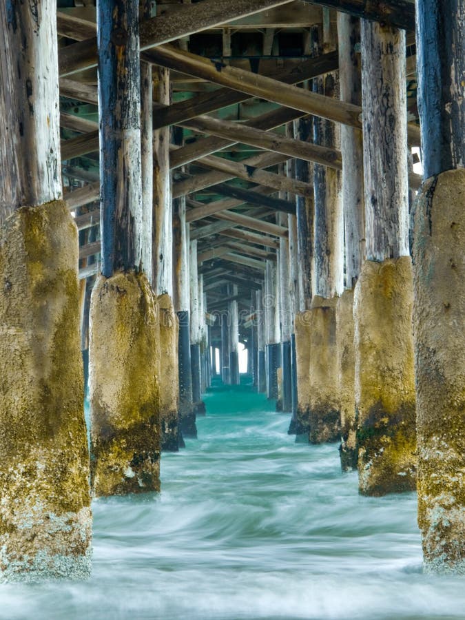 Under the Pier stock image. Image of ocean, wood, dock - 13152837
