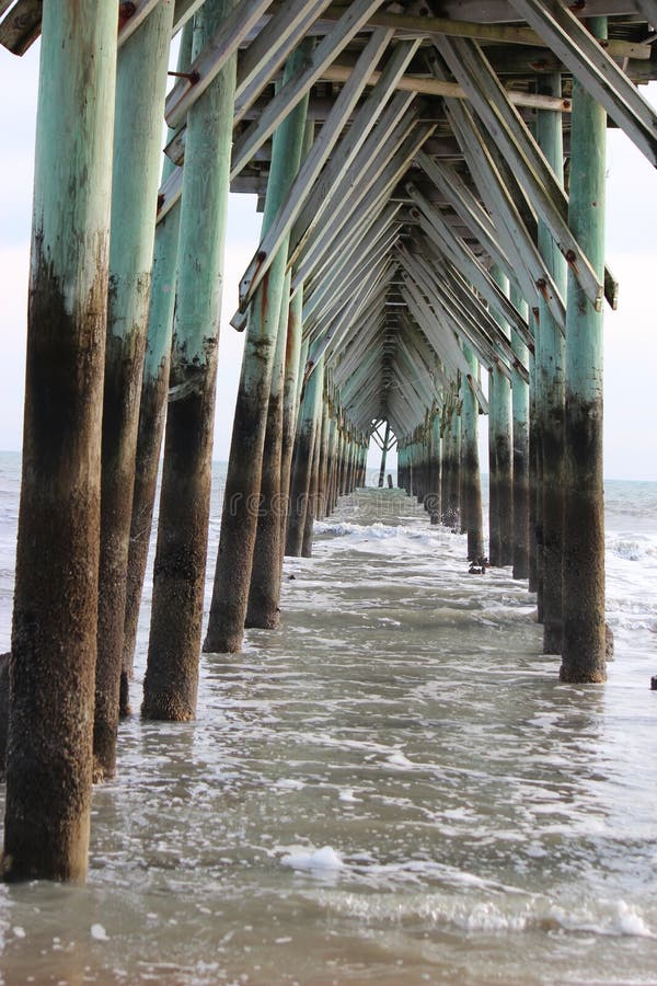 Under the Pier stock image. Image of beach, peir, rest - 49234579