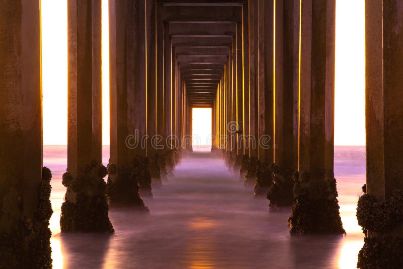 Sunset Pier #7 stock image. Image of diego, nature, horizon - 46857957