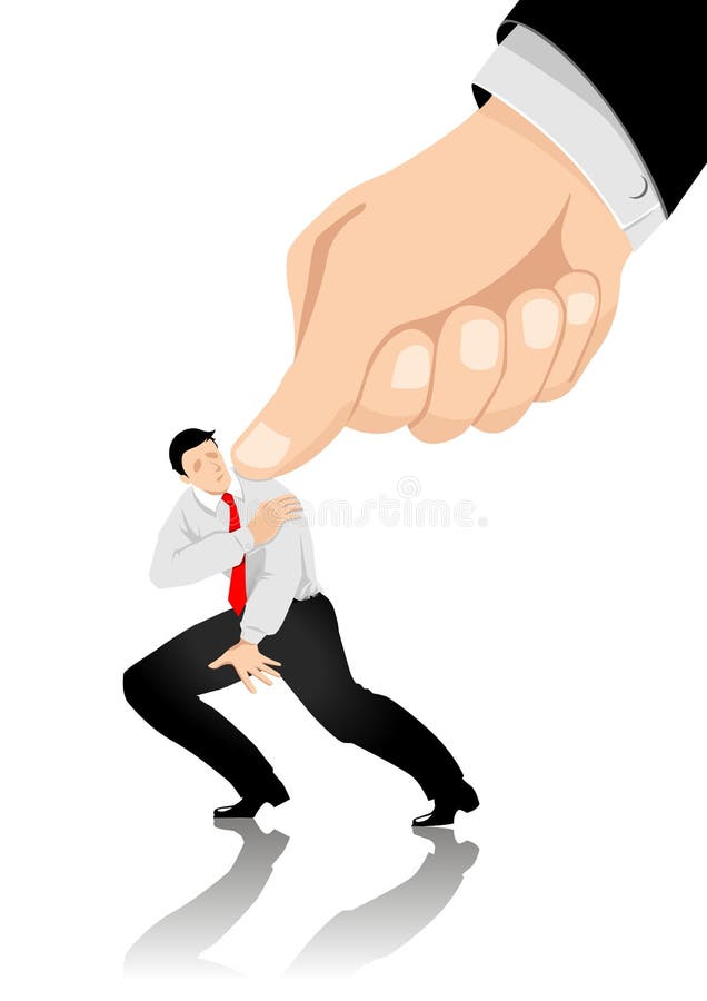 Under Pressure stock vector. Illustration of force, depress - 14098254