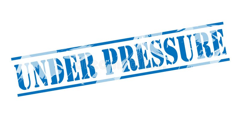 Under pressure blue stamp stock illustration. Illustration of grunge ...