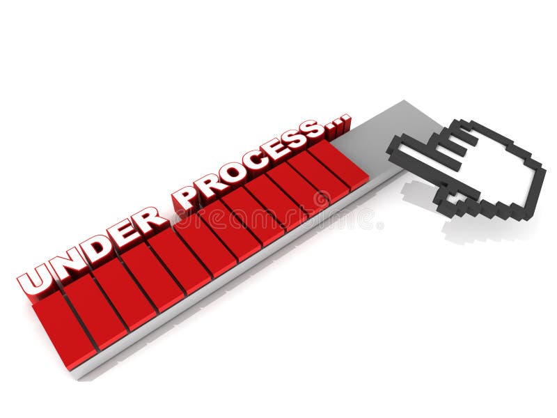 Under process stock illustration. Illustration of processing - 30787146